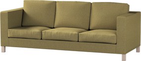Potah na pohovku IKEA  Karlanda 3-místná nerozkládací, krátký barva zelená látka pletený vzor