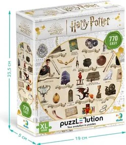 DODO Puzzle Harry Potter: Manuál pro kouzelníky / 770 dílků / 48 x 68