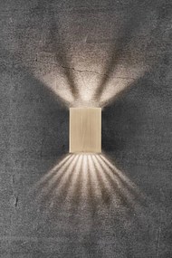 NOR 2019041035 Venkovní nástěnné svítidlo Fold 10 2x3,5W LED mosaz čirá - NORDLUX