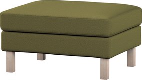 Potah na podnožku IKEA Karlstad barva zelená látka pletený vzor