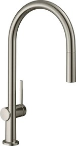 Hansgrohe M54, dřezová baterie Talis s výsuvnou koncovkou, vzhled nerezový 72802800