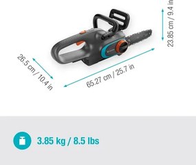 © 2026 GARDENA Akumulátorová řetězová pila PowerSaw 250/18V Solo, poháněná akumulátorem