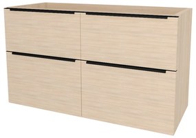 Mereo Mereo, Mailo, koupelnová skříňka 121 cm, černé madlo, Multidecor, CN593SBJHS2