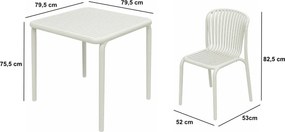 FERNE Zahradní sestava nábytku 5v1 BRENE - Grafitová
