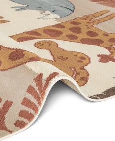 Hanse Home, Dětský koberec Adventures 106409 Cream Multicolor kruh, 160x160 (průměr) kruh, vícebarevná, dětský pokoj