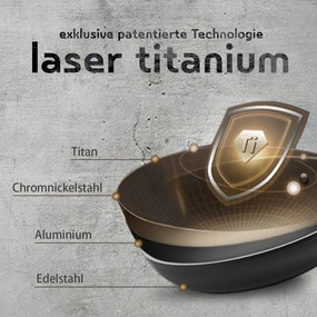 Pánev s titanovým povrchem Ø 28 cm V: 5,5 cm – Sirius Terra Multi-layer Lunasol - 601334