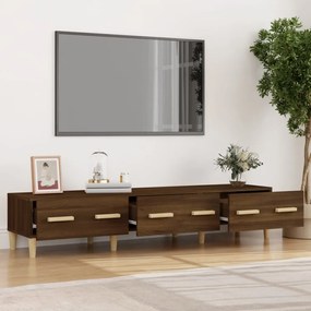 TV skříňka hnědý dub 150 x 34,5 x 30 cm kompozitní dřevo - Default Title