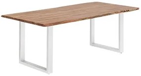 Jídelní stůl Keens akacia white 200 x 100 cm