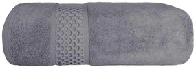 Bavlněný ručník Rete 70x140 cm tmavě šedý
