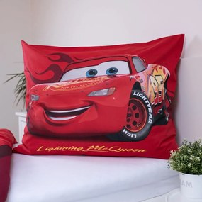 Červené bavlněné dětské povlečení na jednolůžko 140x200 cm Cars "Legend" – Jerry Fabrics