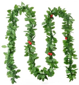 Zelená vánoční girlanda Gerrieke – 200 cm