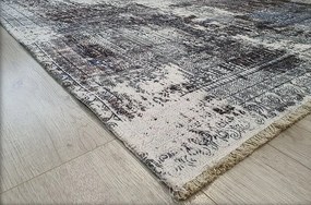 HU Šedo-modrý orientální koberec Banco 10137-BLUE Rozměr: 60x110 cm