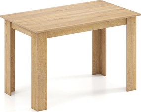 Costway 120 cm jídelní stůl pro 4-6 osob dřevěný velký, bílý