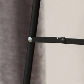 HOMCOM celoplošné zrcadlo 50 x 160 cm stojící zrcadlo s krytem rámu připomínajícím samet, nepravidelné zvlněné zrcadlo na zeď do ložnice, obývacího p…