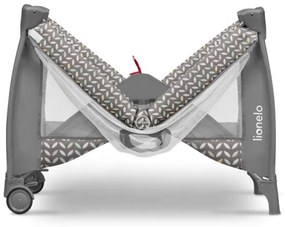 Lionelo - Cestovní postýlka SVEN PLUS šedá