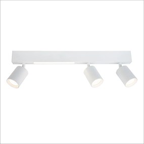 Stropní svítidlo Magnet, 3x bílé kovové stínítko + 1x LED 5W, w