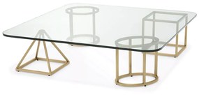 Zlatý Konferenční stolek Speiser 120 × 120 × 30 cm EICHHOLTZ