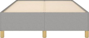 Rám postele bez matrací světle šedá 120x190 cm textil 3269638