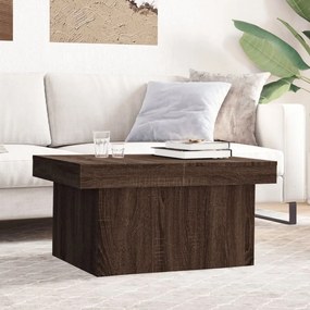 Konferenční stolek hnědý dub 80 x 55 x 40 cm kompozitní dřevo