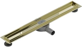 Mexen Flat 360° těleso k otočnému lineárnímu odtoku 50 cm, zlaté - 1540050