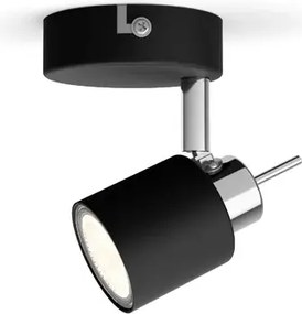 Philips Meranti černá / Stropní bodové svítidlo / 1x GU10 / 35W / bez