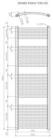 EBS GRANDE IGR4501330OEW Radiátor elektrický oblý 45x133 S_G45133OEW