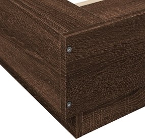Rám postele hnědý dub 75 x 190 cm kompozitní dřevo 3281251