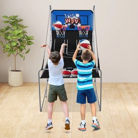 Costway 8 v 1 Basketbalový stroj Skládací elektrický stojan na basketbalový