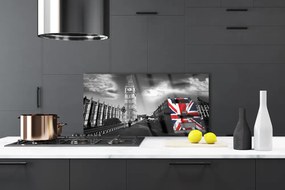 Kuchyňský skleněný panel Město Architektura 120x60 cm