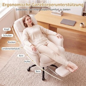 Costway Kancelářské křeslo ergonomické výškově nastavitelné manažerské křeslo