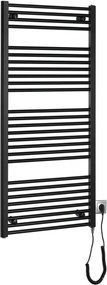 Aqualine - Topné těleso 60x132 cm, 600 W, matná černá ILE36TB