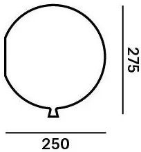 Brokis PC881 Memory, nástěnný svítící balonek z červeného skla, 1x15W, prům. 25cm