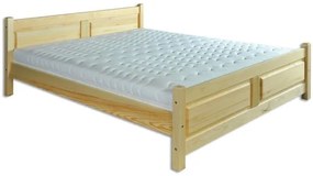 dřevěná dvoulůžková postel z masivního dřeva LK115
