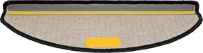 Schodové rohože 10 ks 65 x 21 x 4 cm černé, půlkulaté, velké 149801