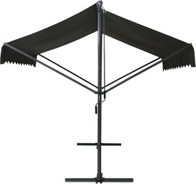 vidaXL Marketos Volně stojící markýza 500 x 300 cm antracitová