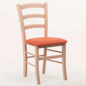 Židle VENEZIA s čalouněným sedákem dub sonoma LUX terracotta 10