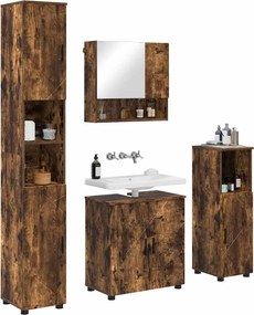 Sada koupelnového nábytku 4 ks Kouřový dub 61 x 35 x 64 cm 3392968