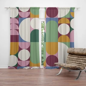 Sablio Závěs Barevná rovnováha: 2ks 140x250cm