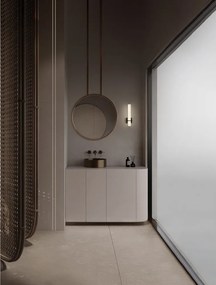 Bílé/matně černé ocelové LED nástěnné svítidlo Luca – Nova Luce