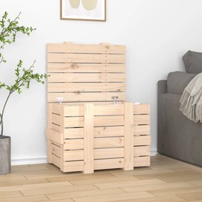 Úložný box 58 x 40,5 x 42 cm masivní borové dřevo - Default Title