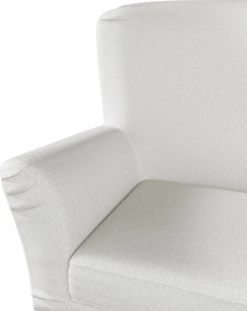Potah na křeslo Tomelilla vysoké provedení, se záložkami barva krémová látka pletený vzor
