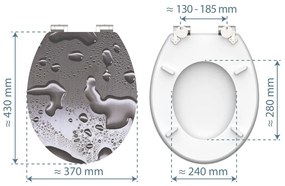 Eisl Sanitär WC prkénko MDF Grey Steel 80023
