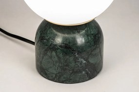 Stolní lampa Merlot Green Marmor