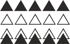 Sada samolepek - Trojúhelníky mix
