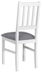 Jídelní židle Boro 4 Zvolte dřevo: Bílá, Zvolte látku: látka 13b