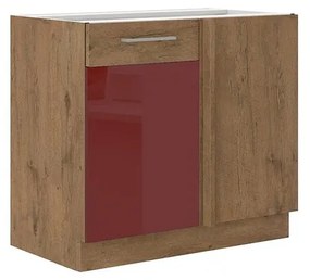 Spodní kuchyňská skříňka Woodline 105 ND 1F BB, Barva: Dub lancelot / matera