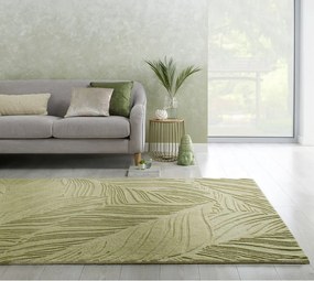 Kusový koberec Solace Lino Leaf Sage, 120x170, zelená, obývacia izba, Flair Rugs