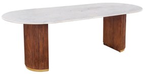 Massive home | Jídelní stůl GATSBY 220 CM mramor masiv mango