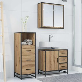 Sada koupelnového nábytku 3 ks Artisanový dub 3402424