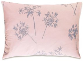 XPOSE® Bavlněný povlak na polštář IDIL - šedý/růžový 50x70 cm